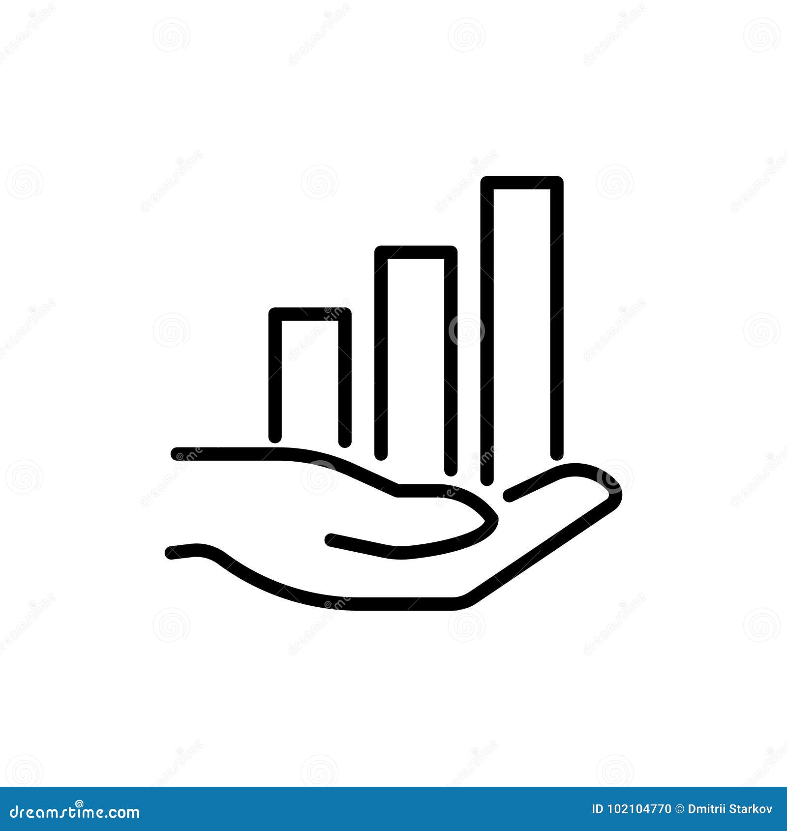 Modern Bar Chart Line Icon. Stock Vector - Illustration of finance ... Modern Bar Chart Line Icon. Stock Vector - Illustration of finance ...