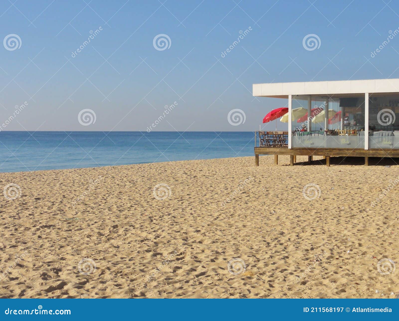Modern Beach Bar on the Atlantic Coast Editorial Photography - Image of ...