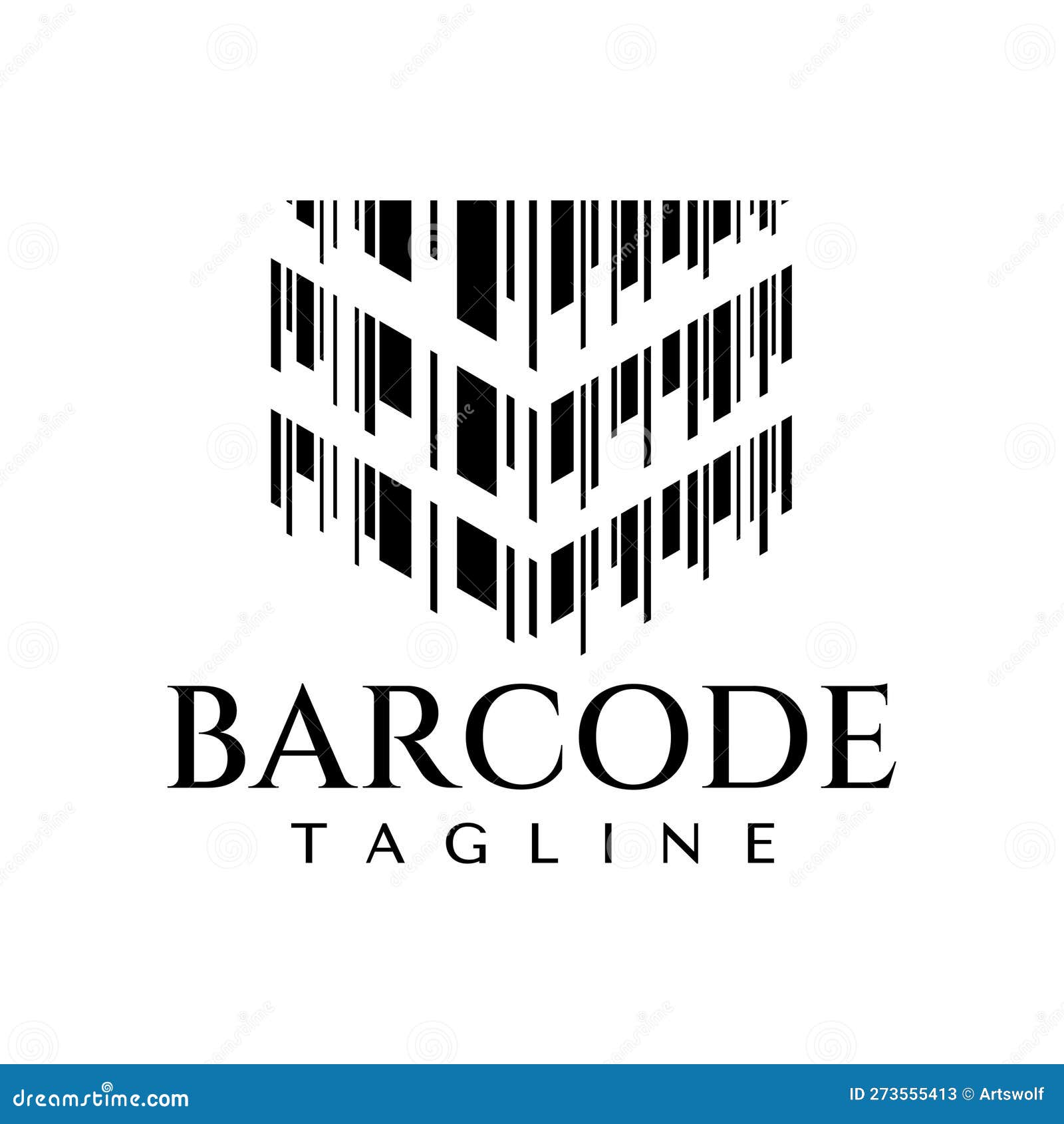 Modern Barcode Shield Abstract Logo Design. Luxury Barcode Store ...