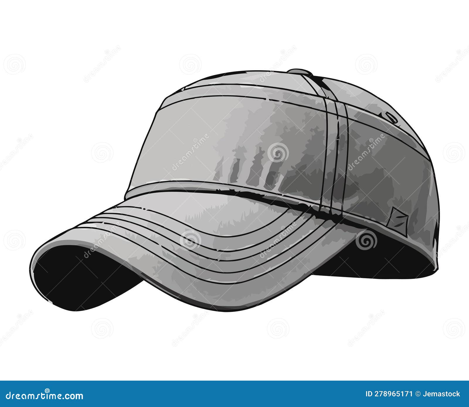 Modern Baseball Cap for Men Stock Vector - Illustration of view, casual ...