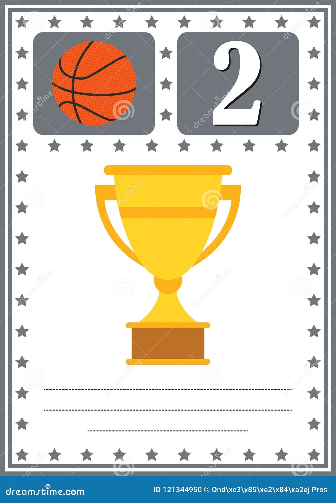 Modern Basketball Certificate with Place for Your Content, for Kids ...