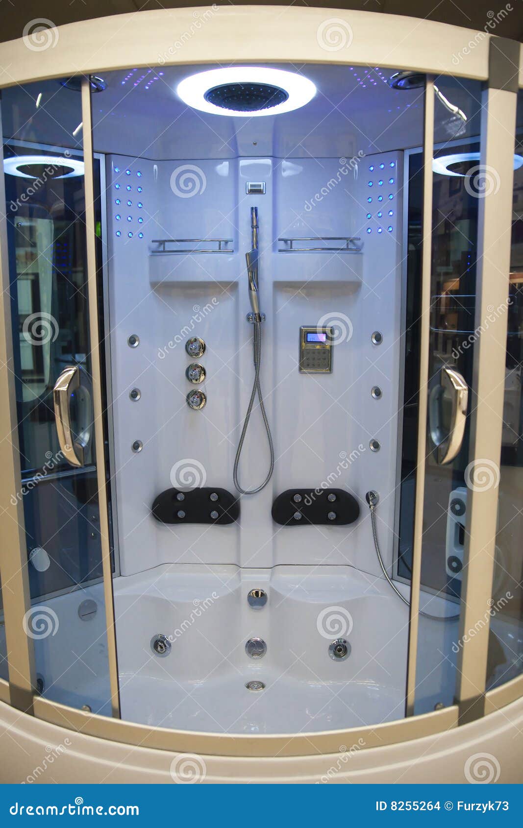 Modern bath cabin stock photo. Image of cabin, hygiene - 8255264