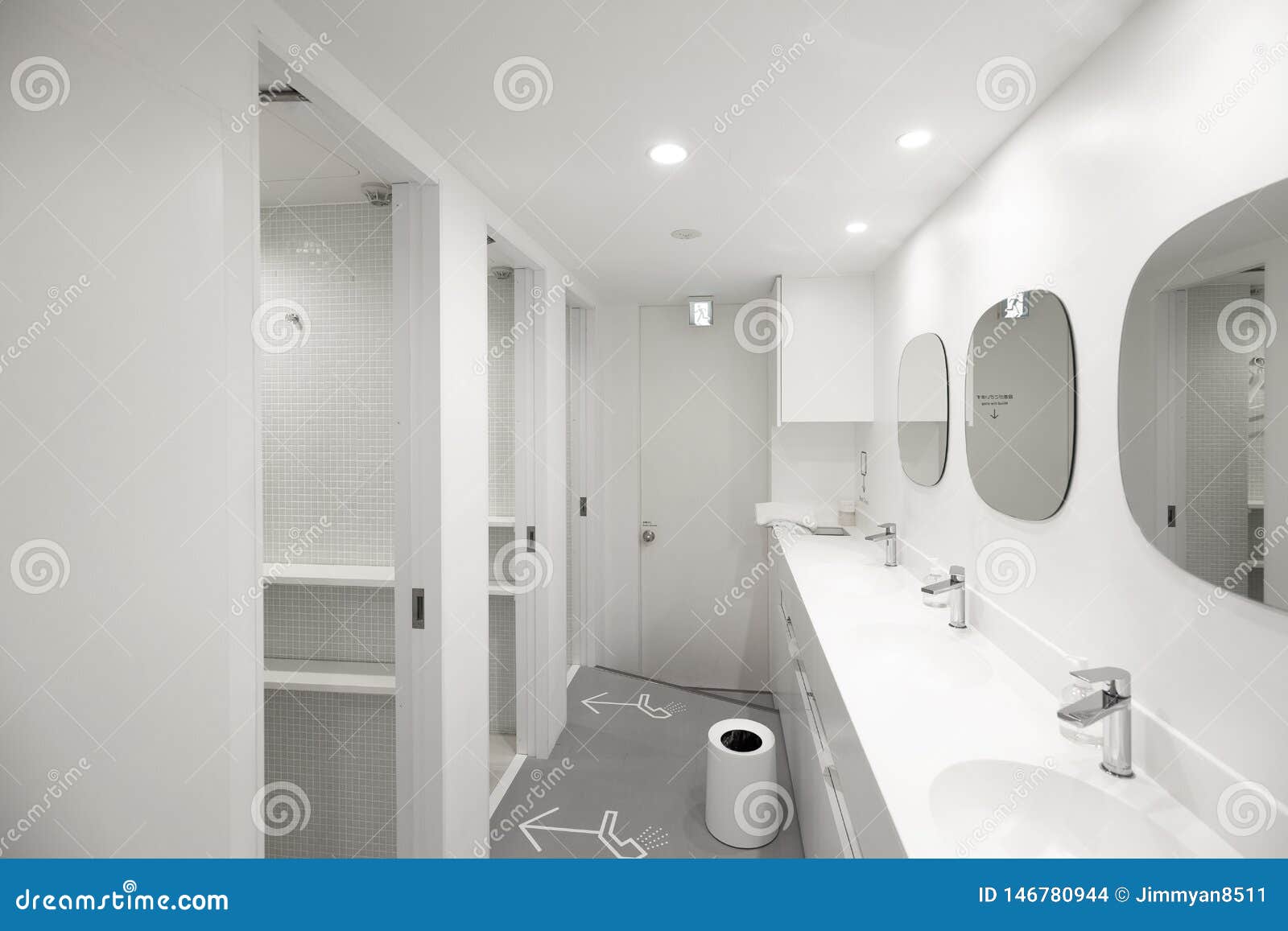 Bathroom in the hostel stock photo. Image of restroom - 146780944