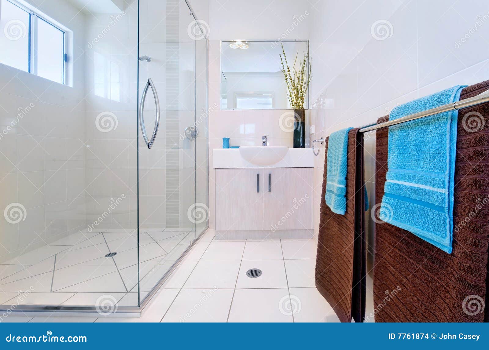 Modern Bathroom Interior stock photo. Image of home, decorator - 7761874
