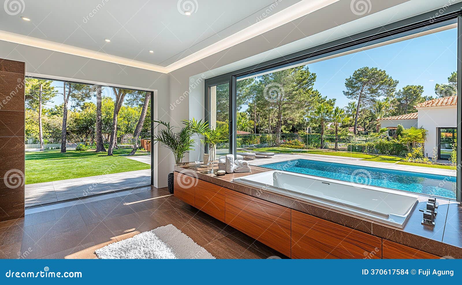 Pool Top View. Swimming Pools Different Shapes Cartoon Style, Luxury ...