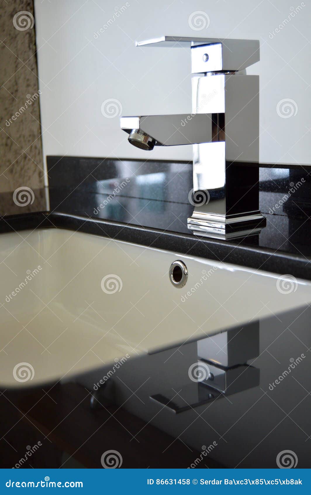 Modern bathroom taps stock photo. Image of expenses, ceramic - 86631458