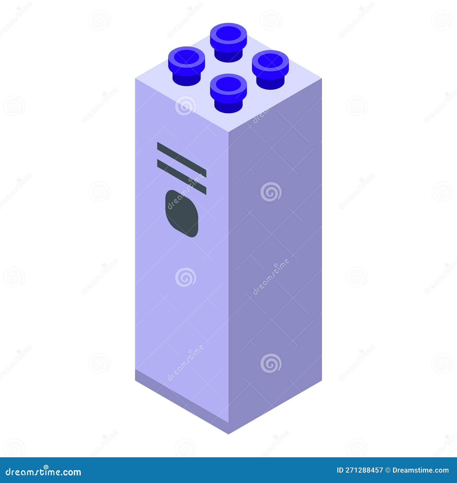 Modern Battery Pack Icon Isometric Vector. Power Level Stock ...