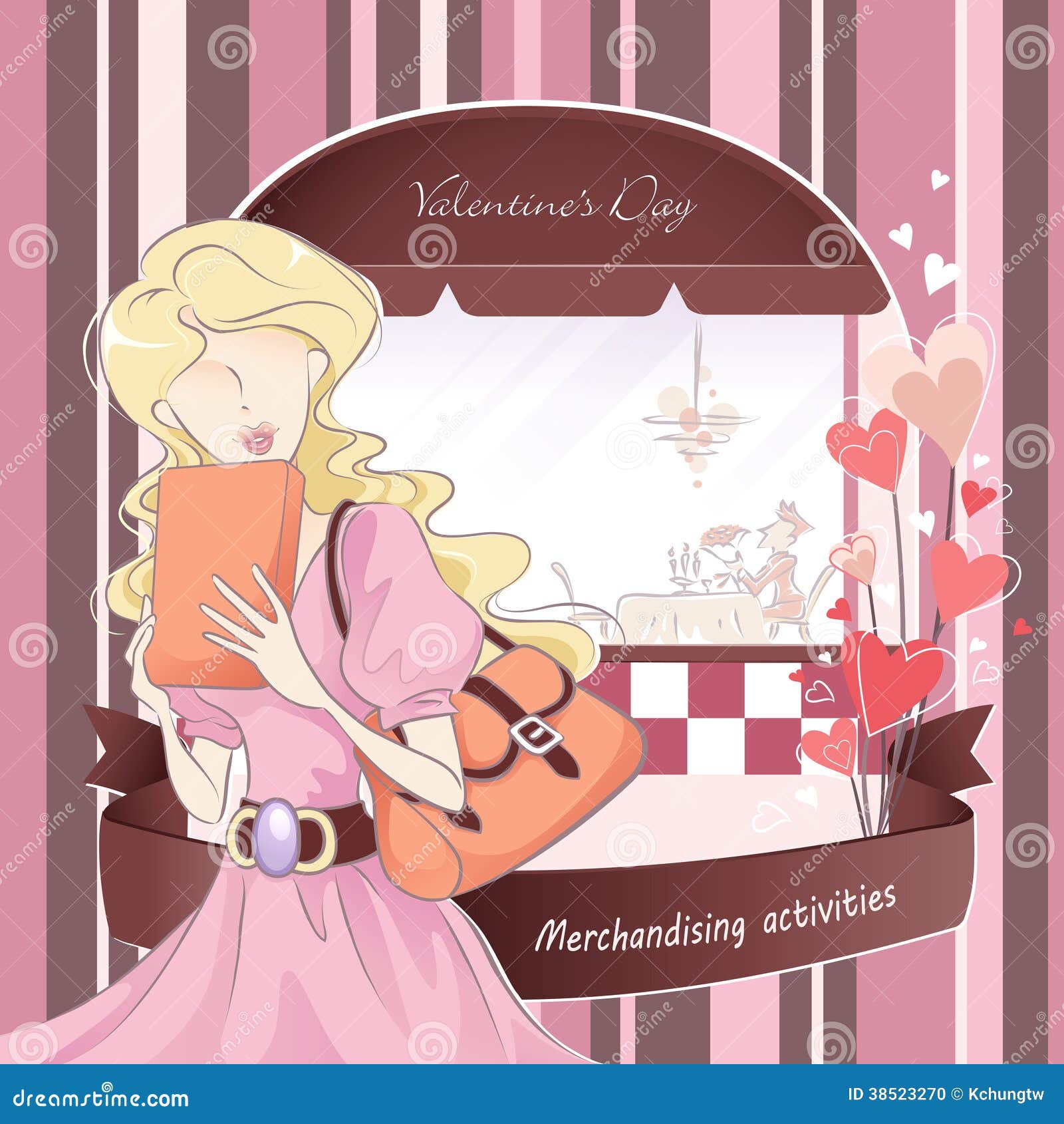 Modern Beautiful Lady Template Stock Vector - Illustration of leaflet ...