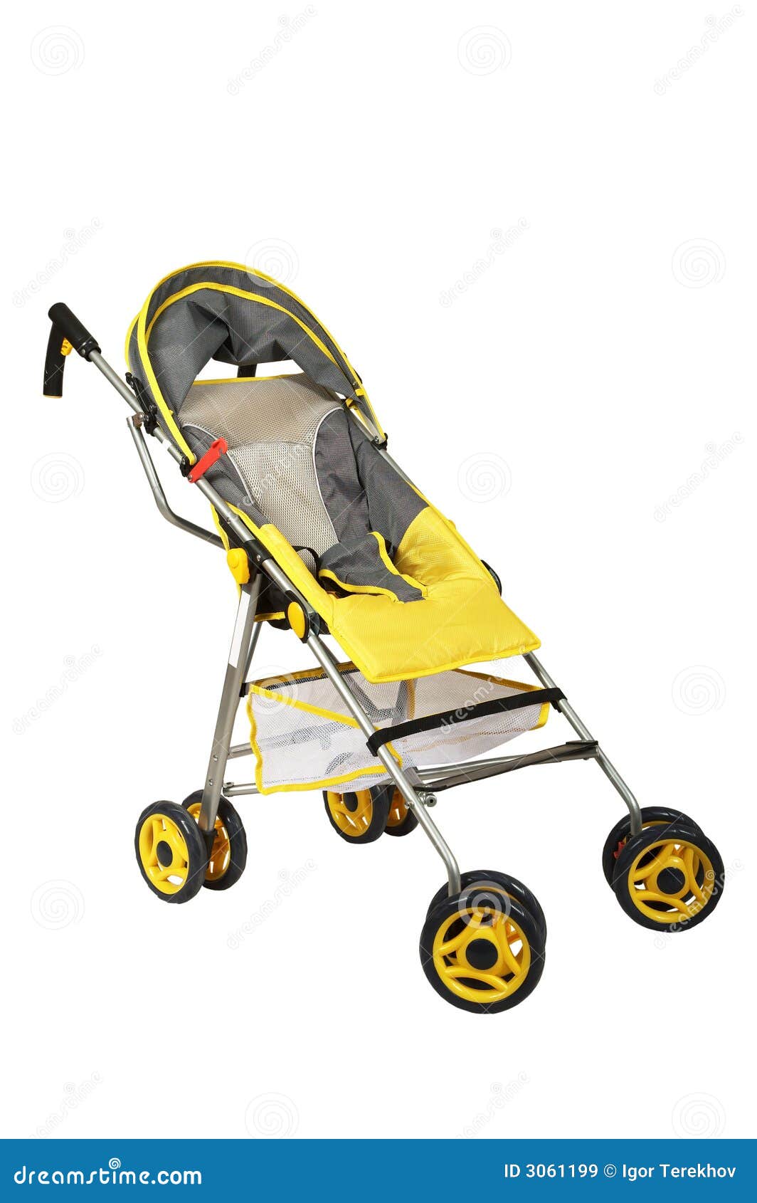 Modern Beautiful Perambulator Stock Image - Image of cold, background ...