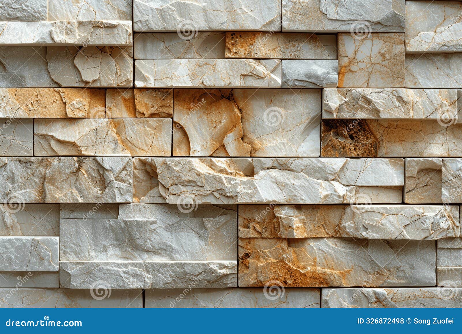 Modern Beige Stone Wall Texture Background for Interior Design ...