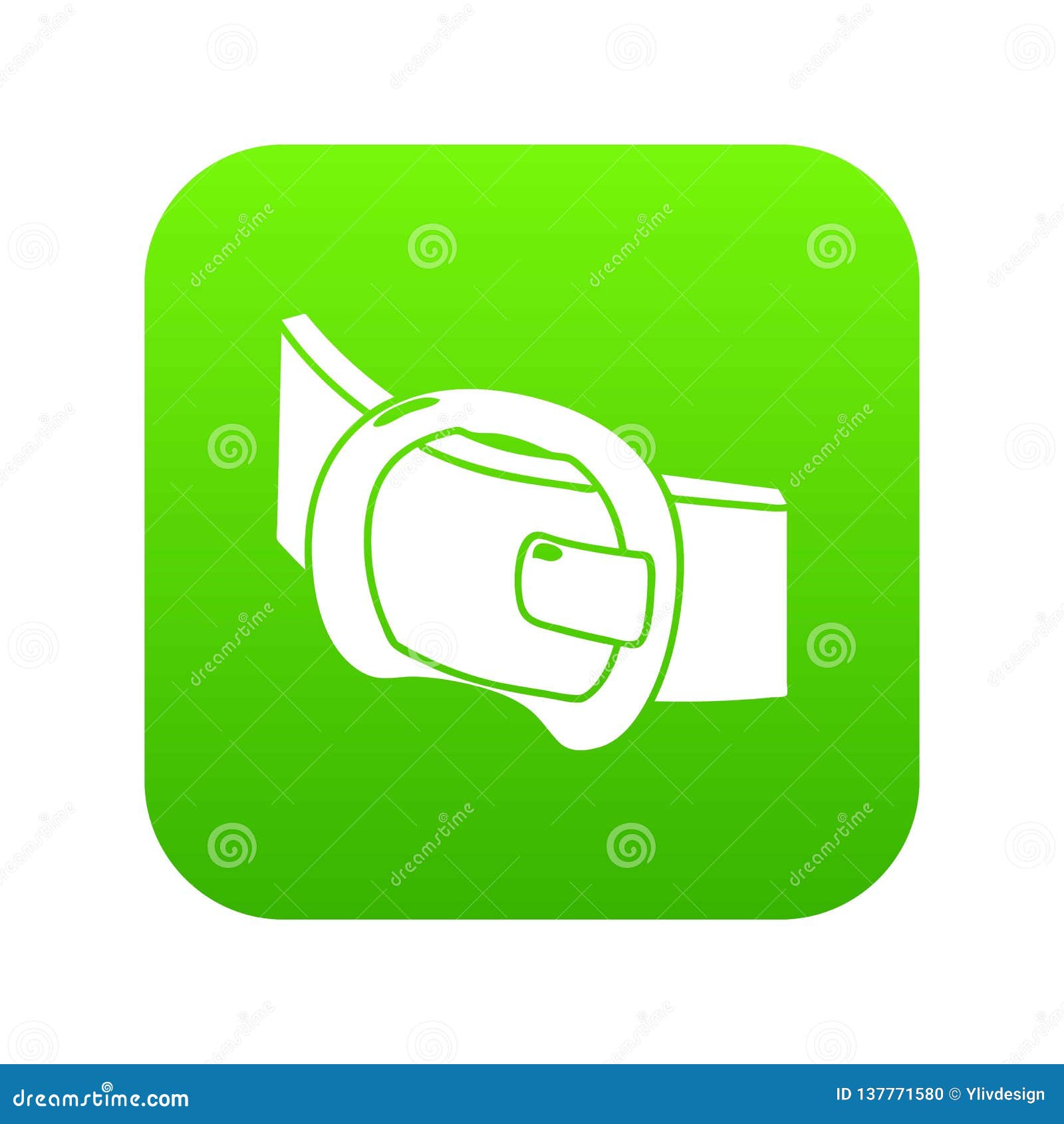 Modern Belt Icon Green Vector Stock Vector - Illustration of male ...