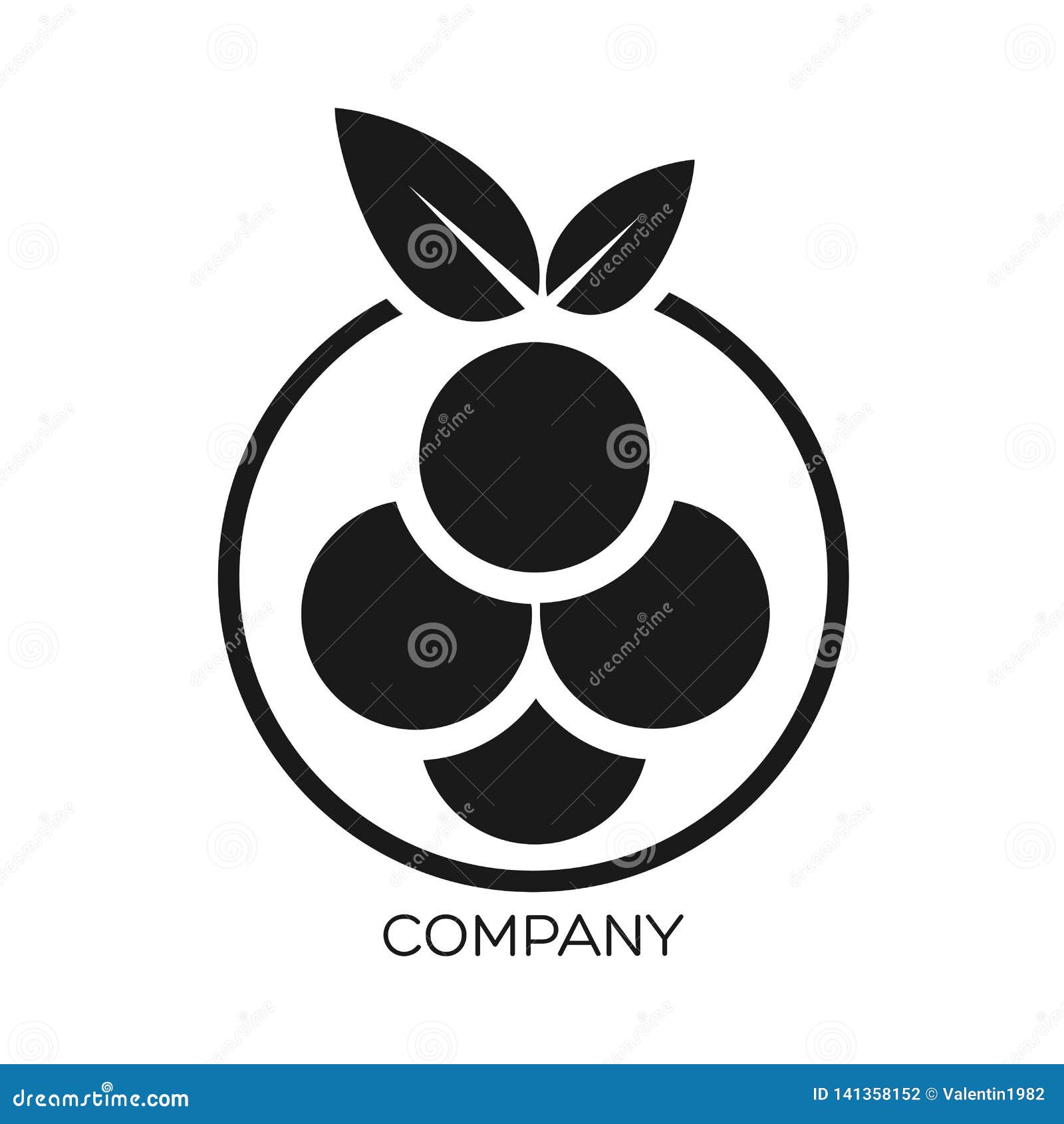 Modern Berry Logo. Vector Illustration. Stock Vector - Illustration of ...