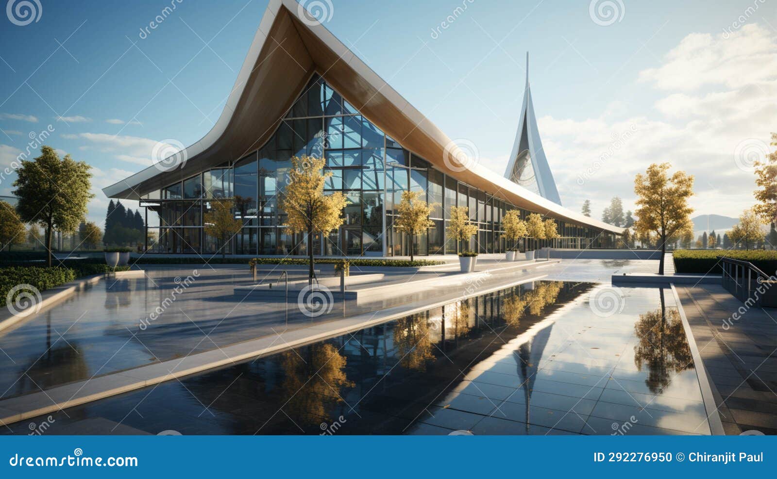 A Modern Big Church Building Outside View Stock Photo - Image of ...