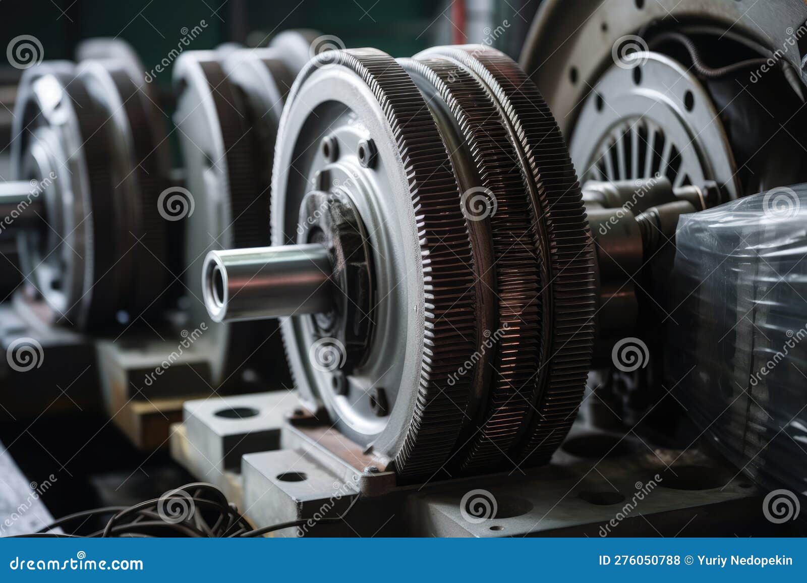 Modern Big Copper Powerful Motor. Generative AI Stock Illustration ...