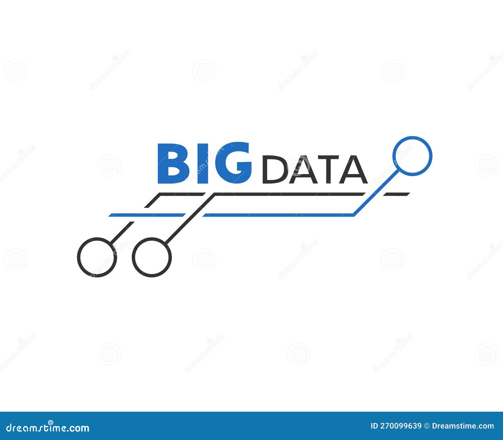 Modern big data symbol stock vector. Illustration of innovation - 270099639