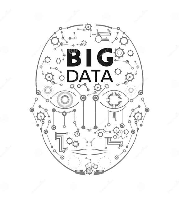 Modern big data symbol stock vector. Illustration of design - 270099740
