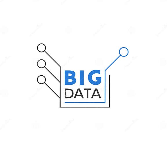 Modern big data symbol stock vector. Illustration of technology - 270099770