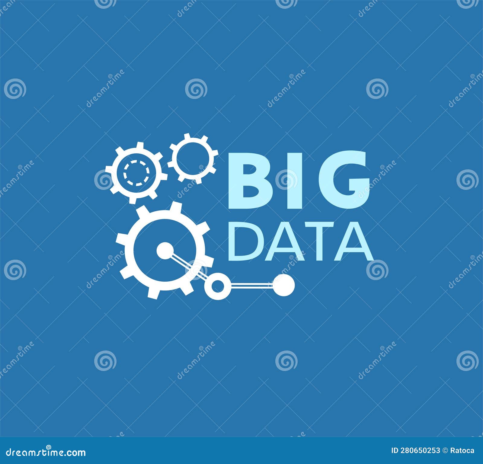 Modern big data symbol stock vector. Illustration of fractal - 280650253