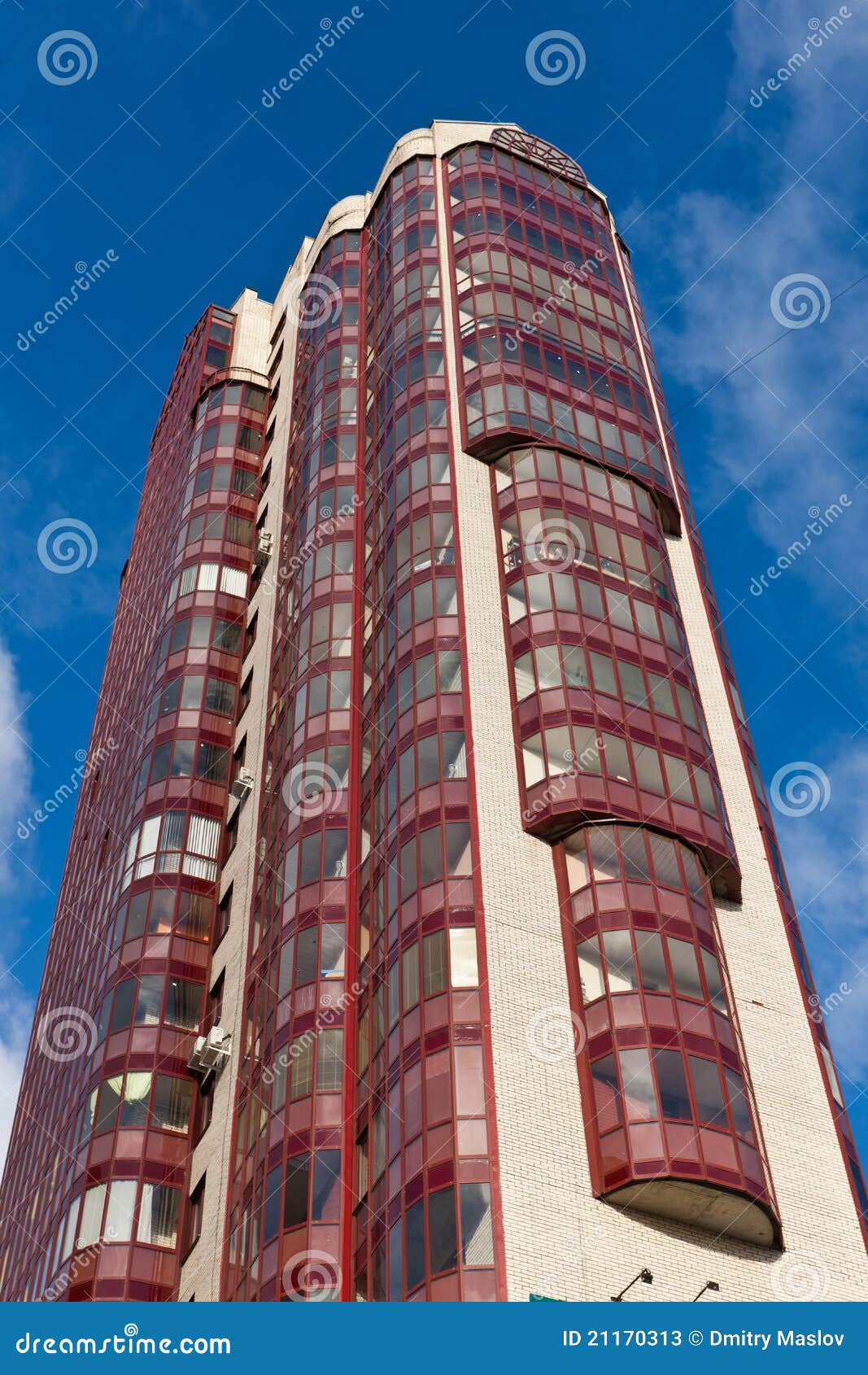 Modern big skyscraper stock image. Image of brick, facade - 21170313