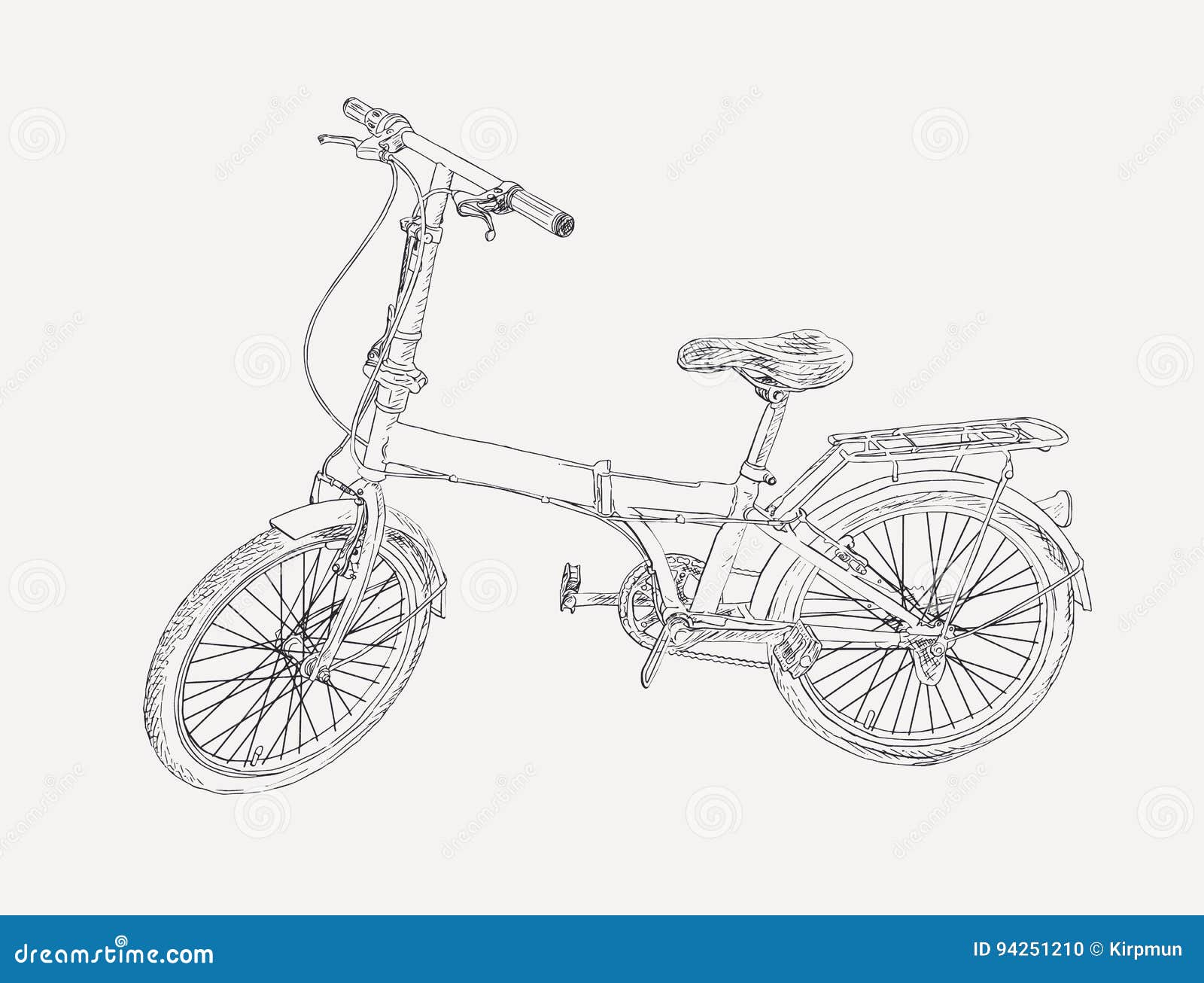 BMX Bike Sketch Vector Illustration | CartoonDealer.com #29310406