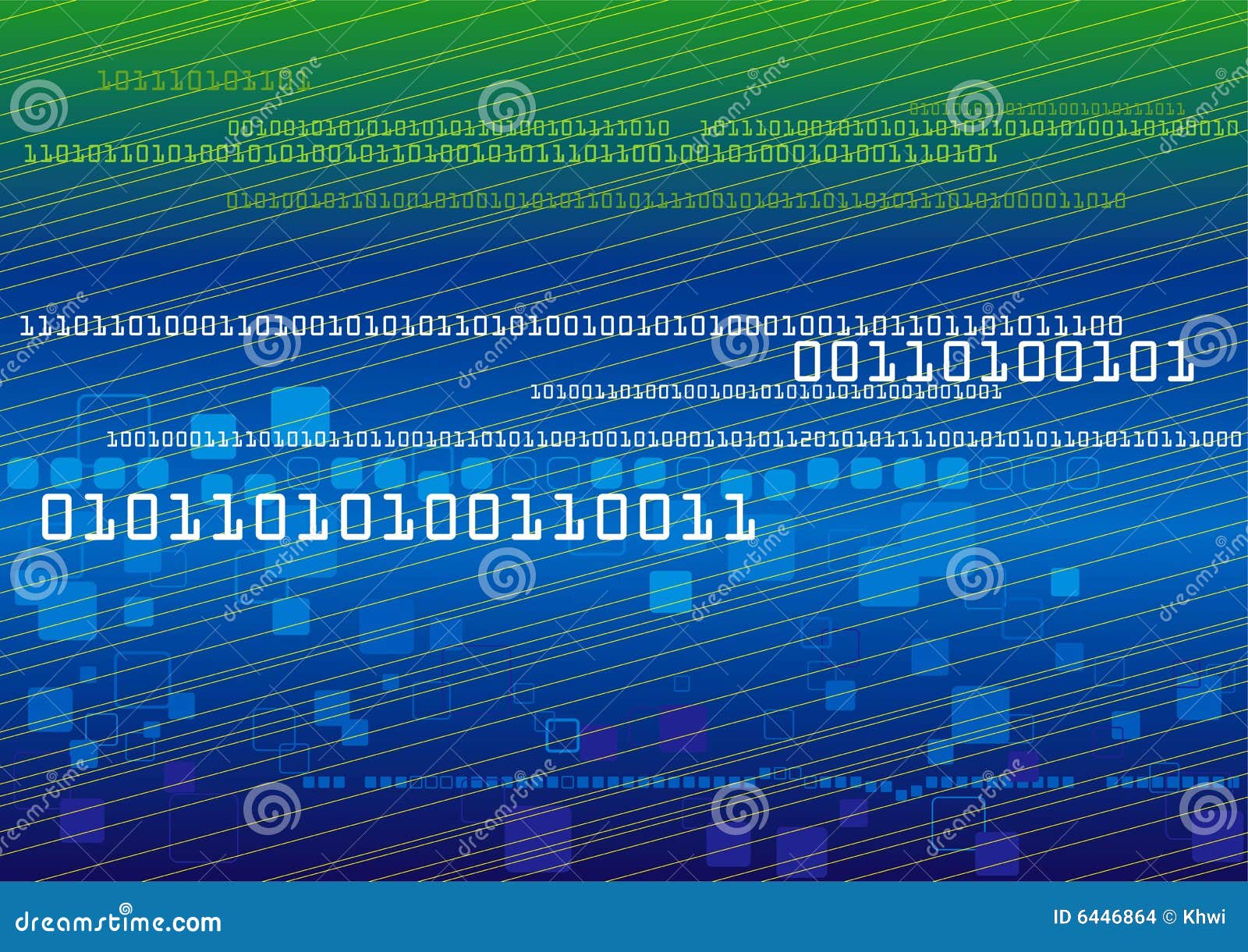 Modern Binary Computer Codes In Abstract Technology Background Cartoon ...