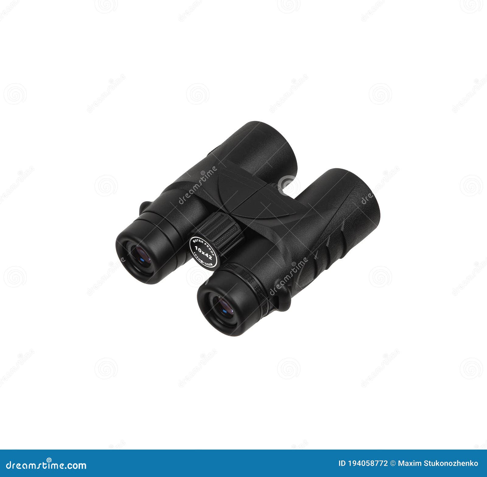 Modern Binoculars Isolate on White Back. Surveillance Device. Device ...
