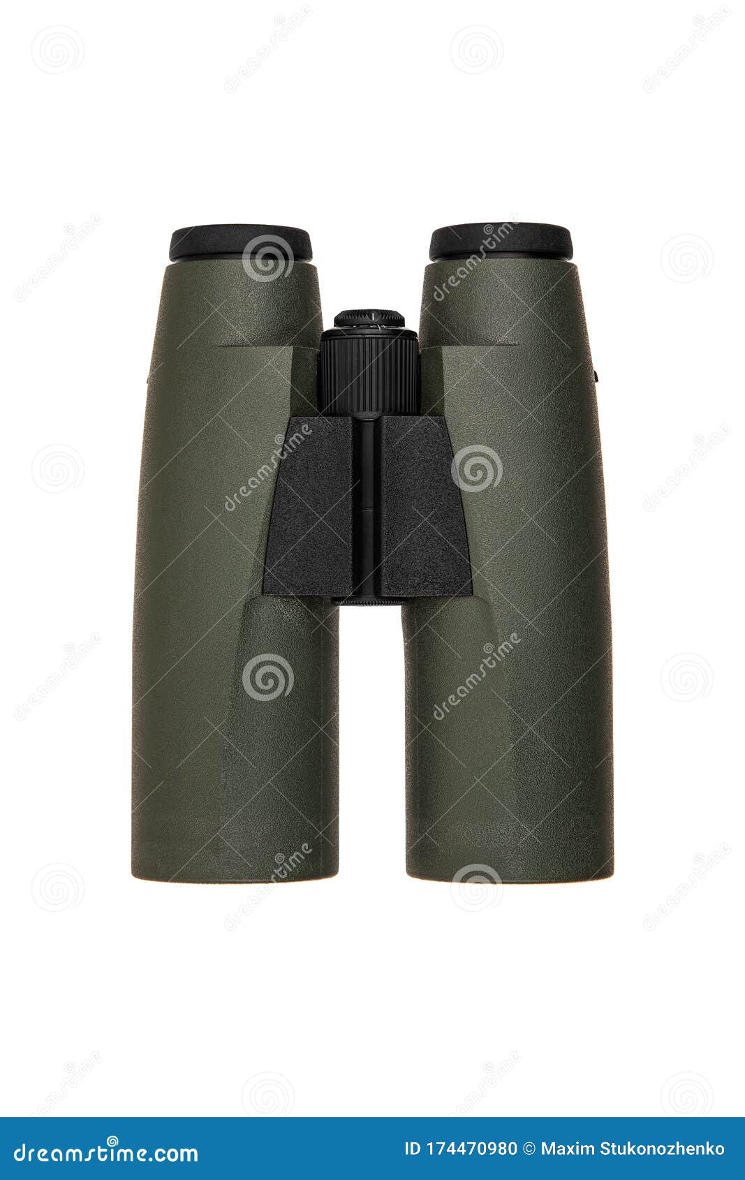 Modern Binoculars Isolate on White Back. Surveillance Device. Device ...