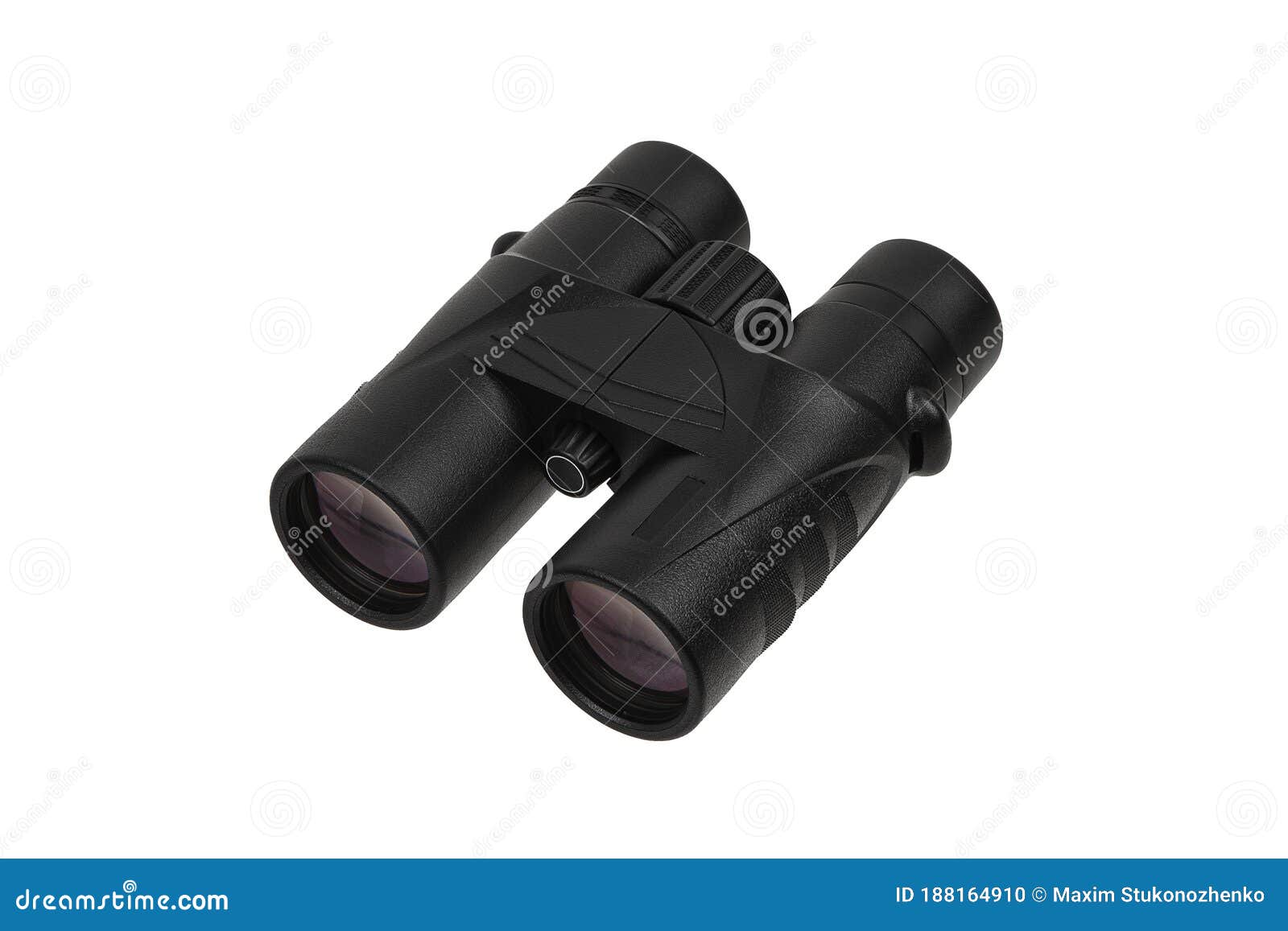 Modern Binoculars Isolate on White Back. Surveillance Device. Device ...