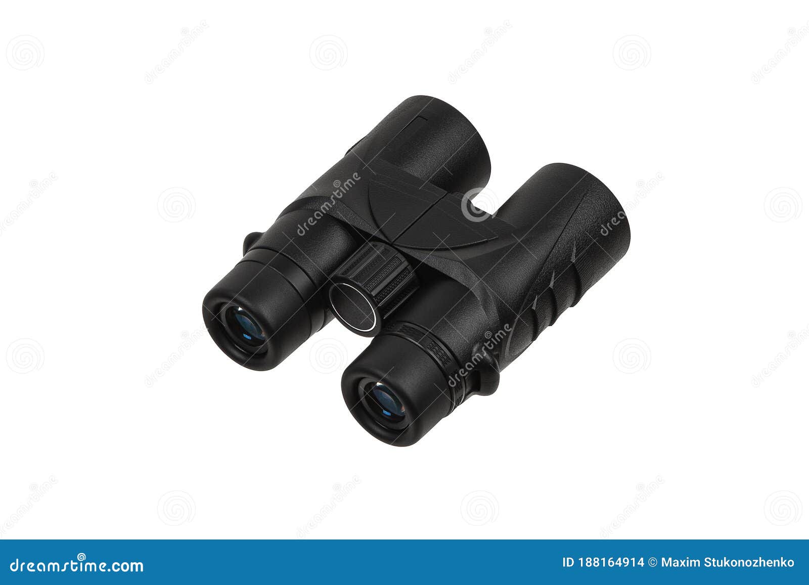 Modern Binoculars Isolate on White Back. Surveillance Device. Device ...