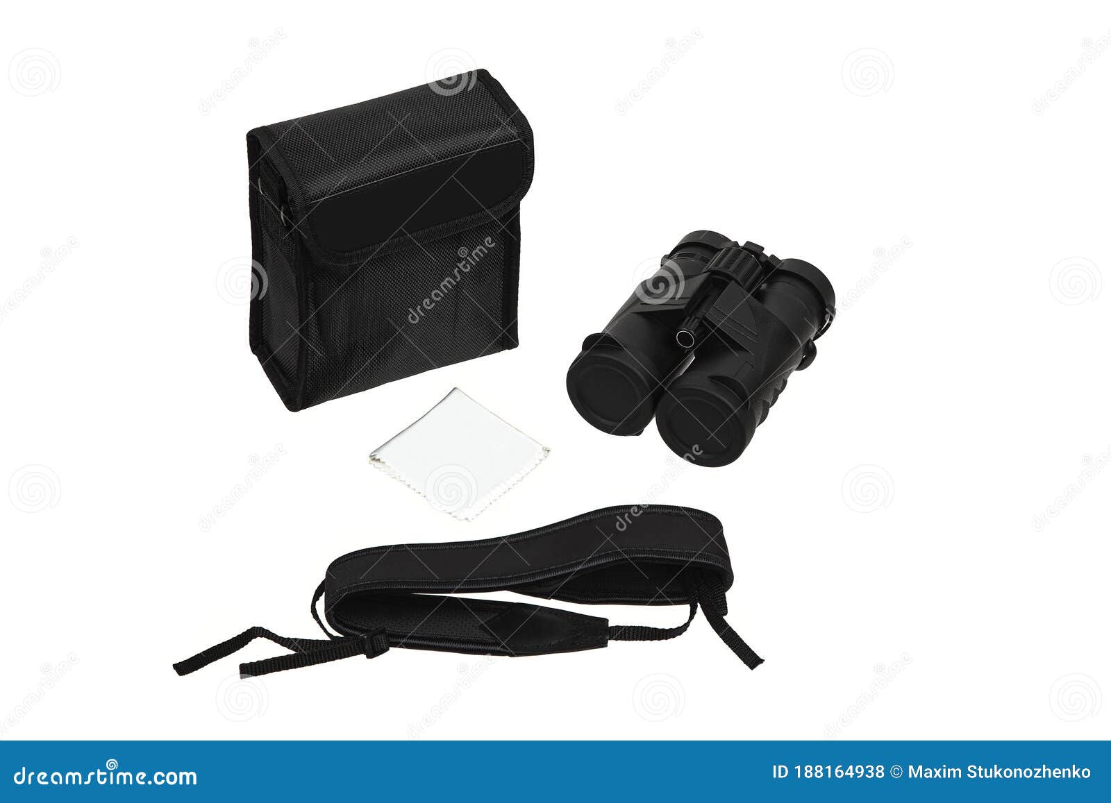 Modern Binoculars Isolate on White Back. Surveillance Device. Device ...