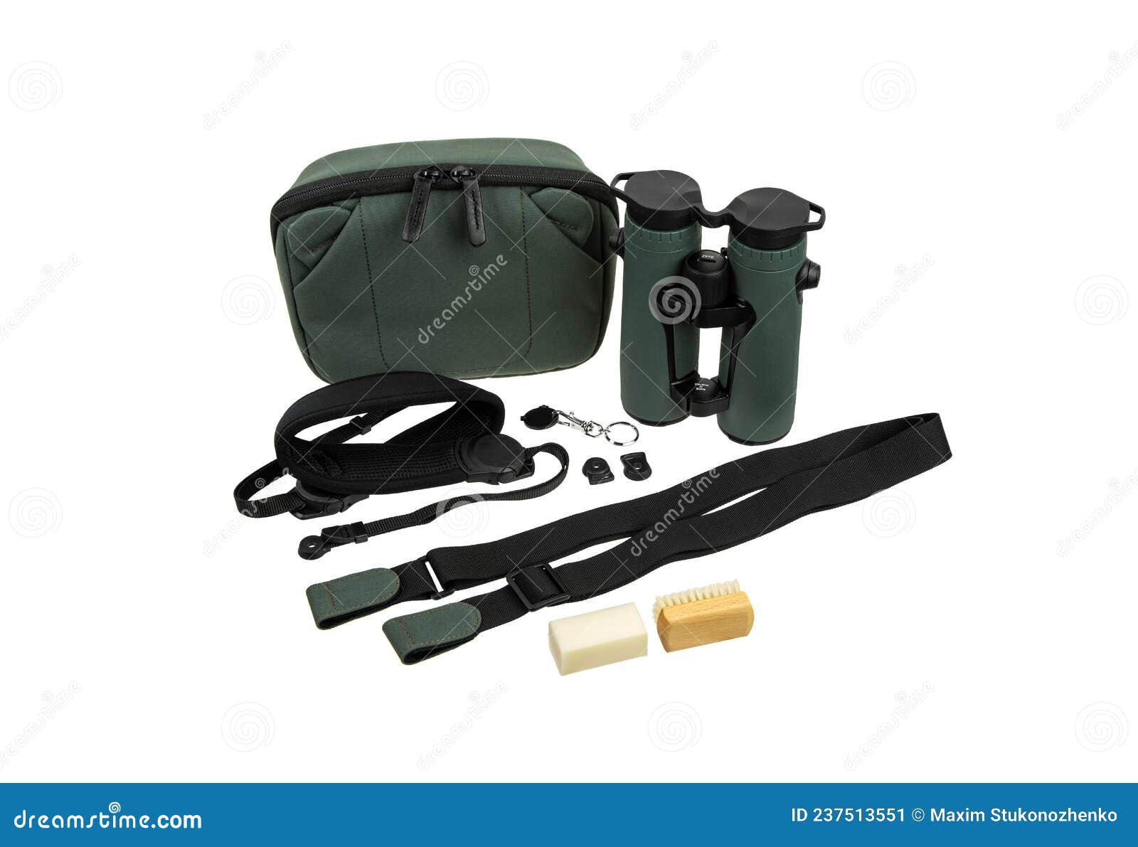 Modern Binoculars Isolate on White Back. Surveillance Device. Device ...