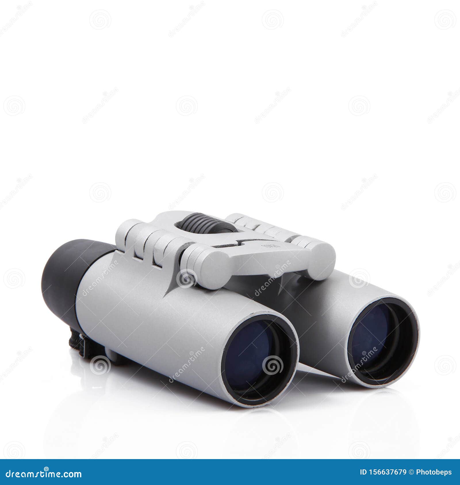 Modern Binoculars on White Background Stock Image - Image of watching ...