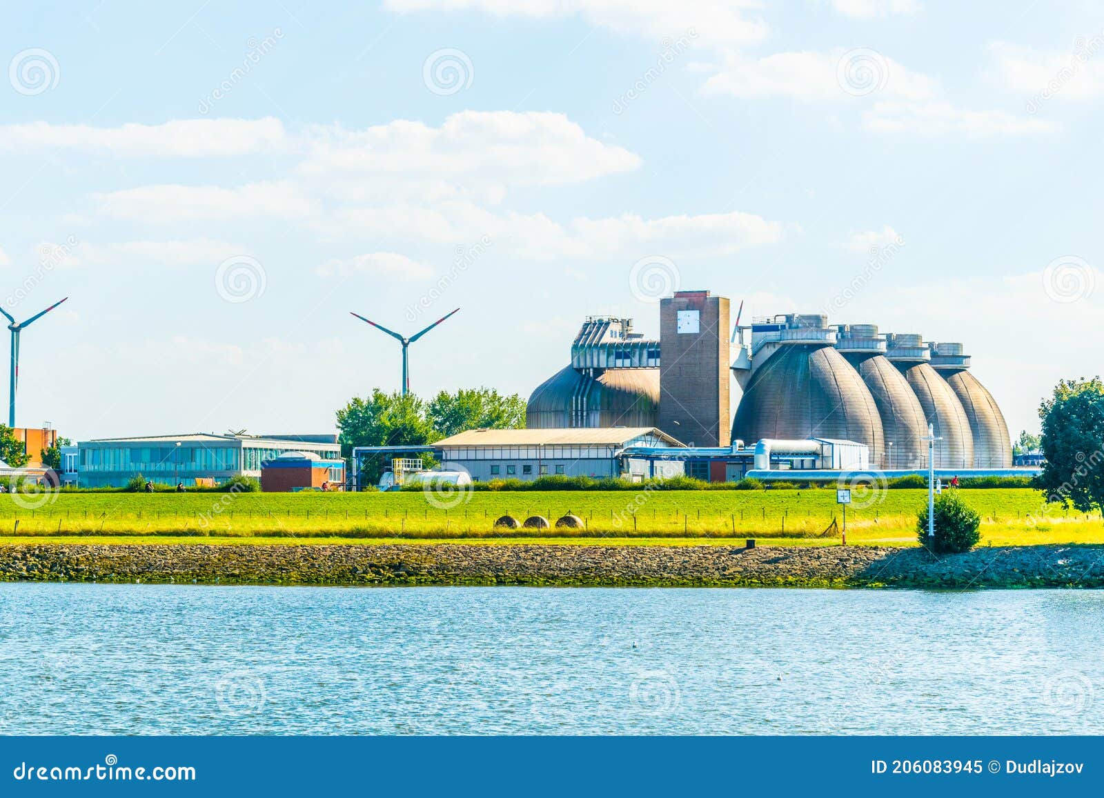 Modern Biogas Factory in Bremen, Germany Stock Image - Image of biogas ...