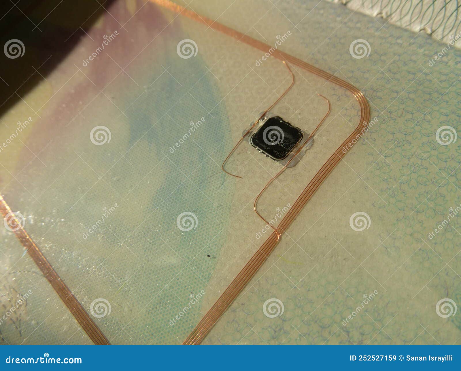 Modern Biometric Device for Passport Stock Image - Image of modern ...