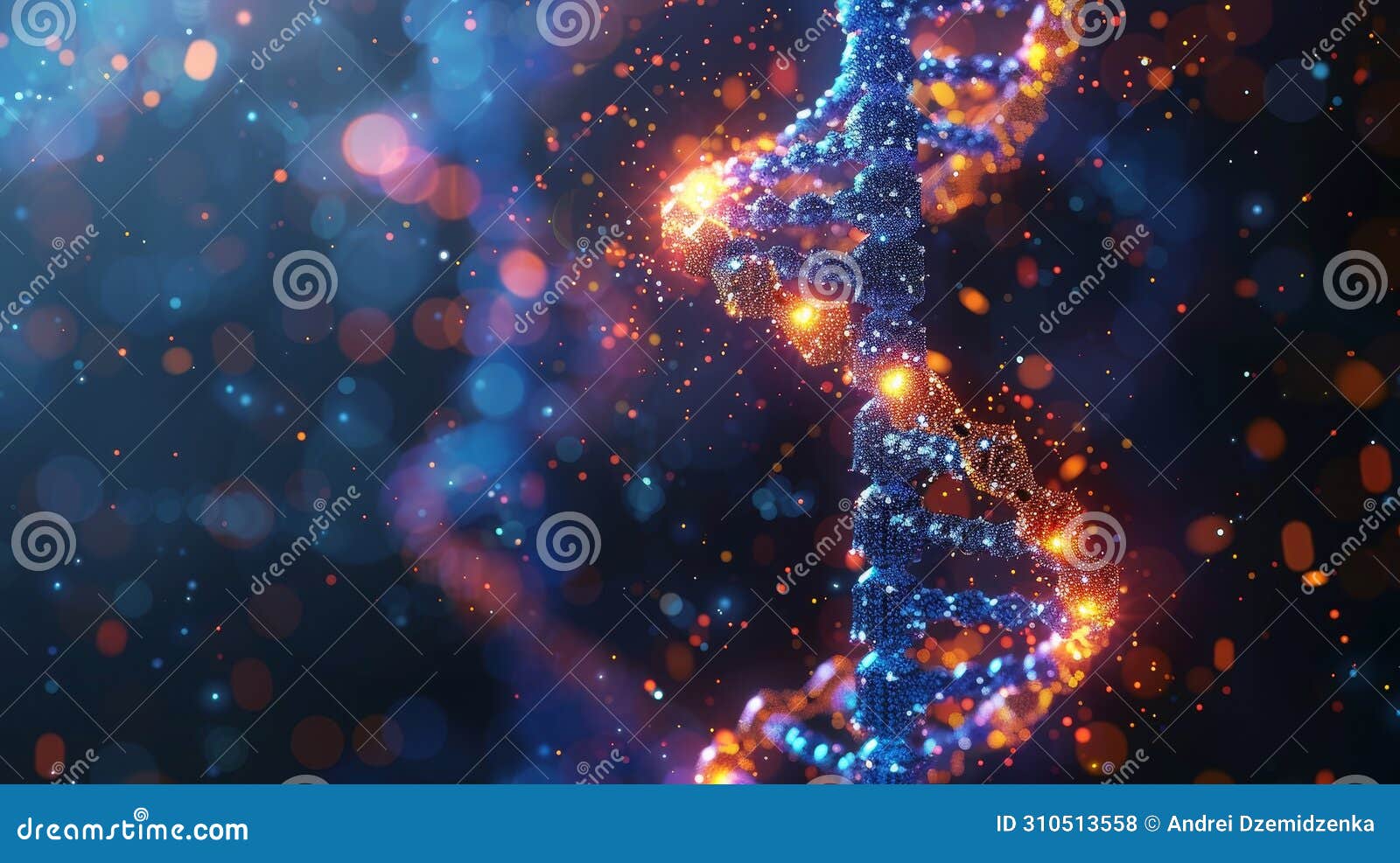 Modern Biotech Banner Concept with Polygonal Abstract Isolated on a ...