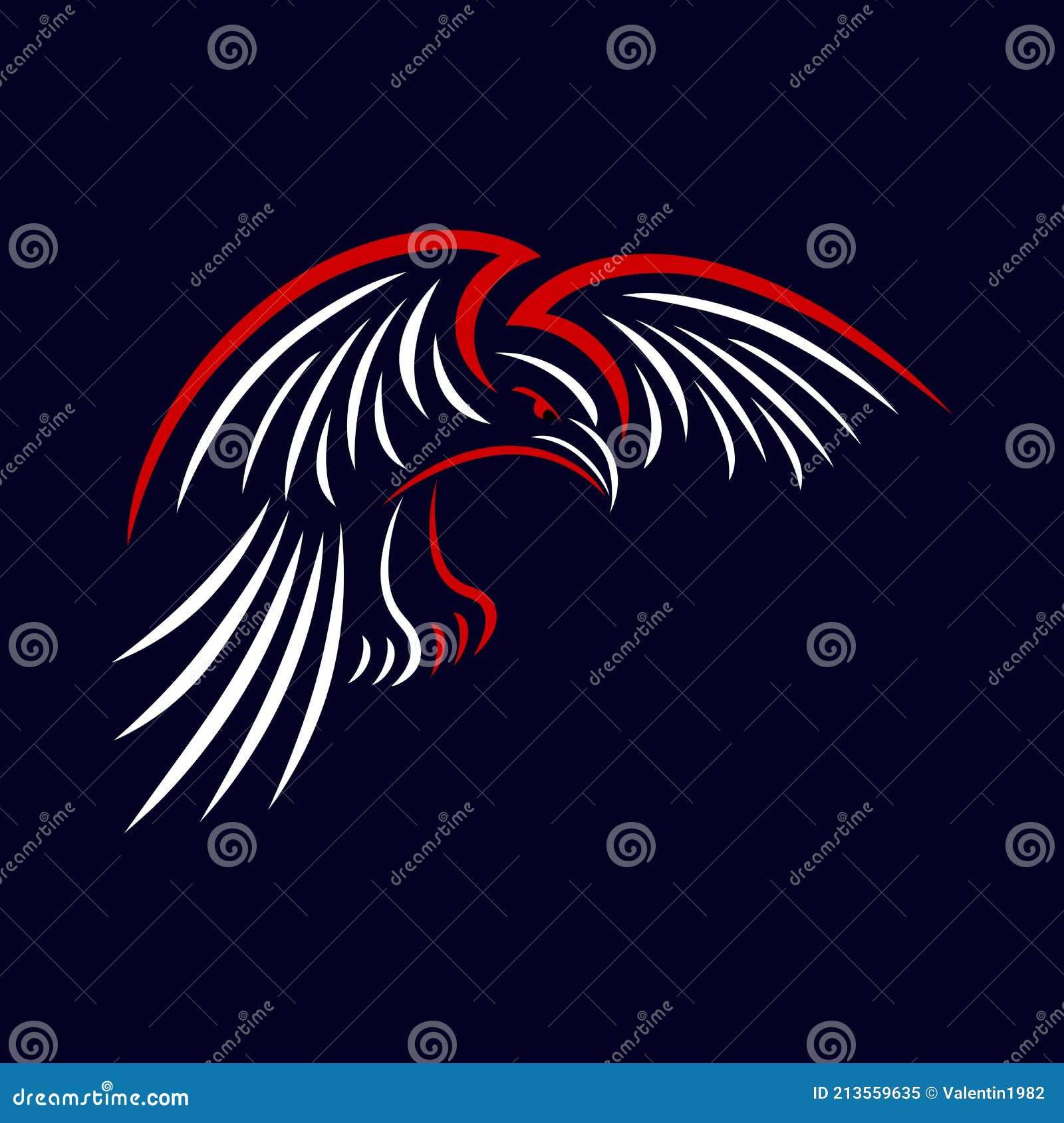 Modern bird crow logo. stock vector. Illustration of concept - 213559635