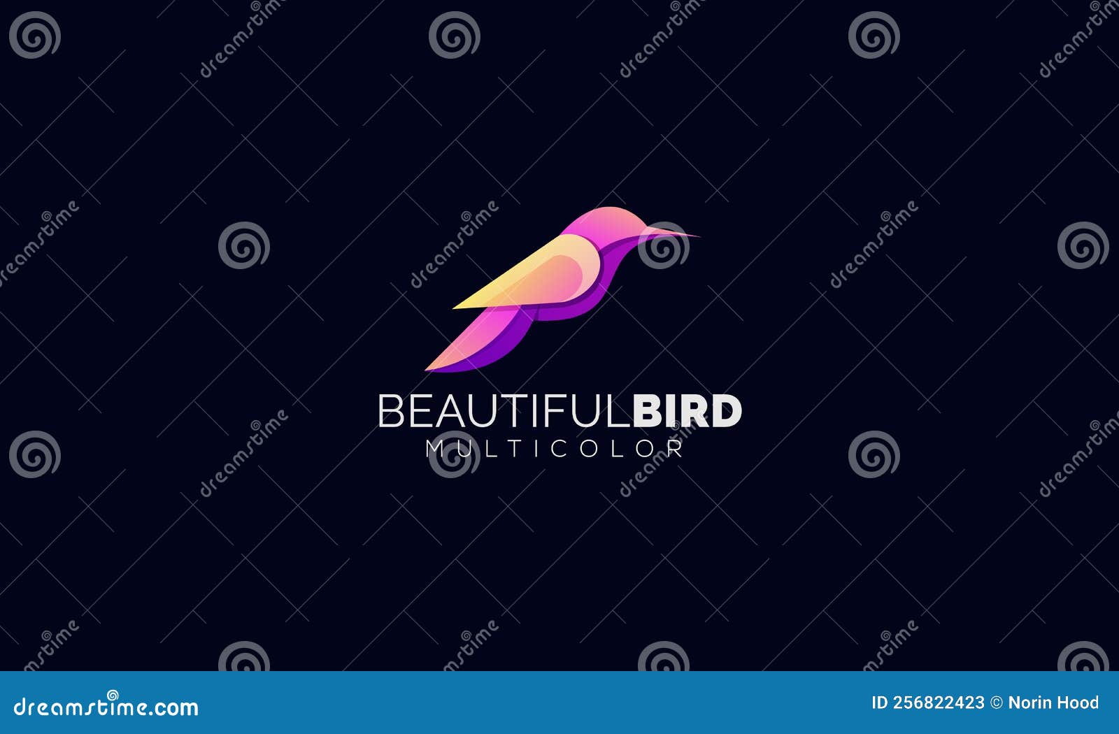 Modern Bird Gradient Logo Design Stock Vector - Illustration of clean ...