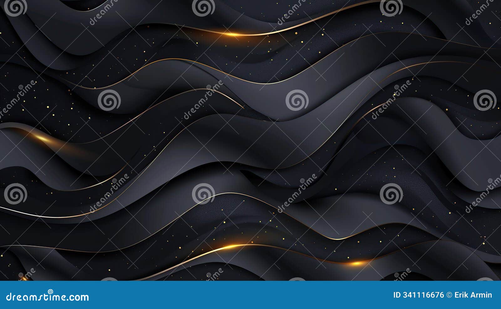 Modern Black Abstract Background Design. Stock Illustration - Illustration of wallpaper, header ...