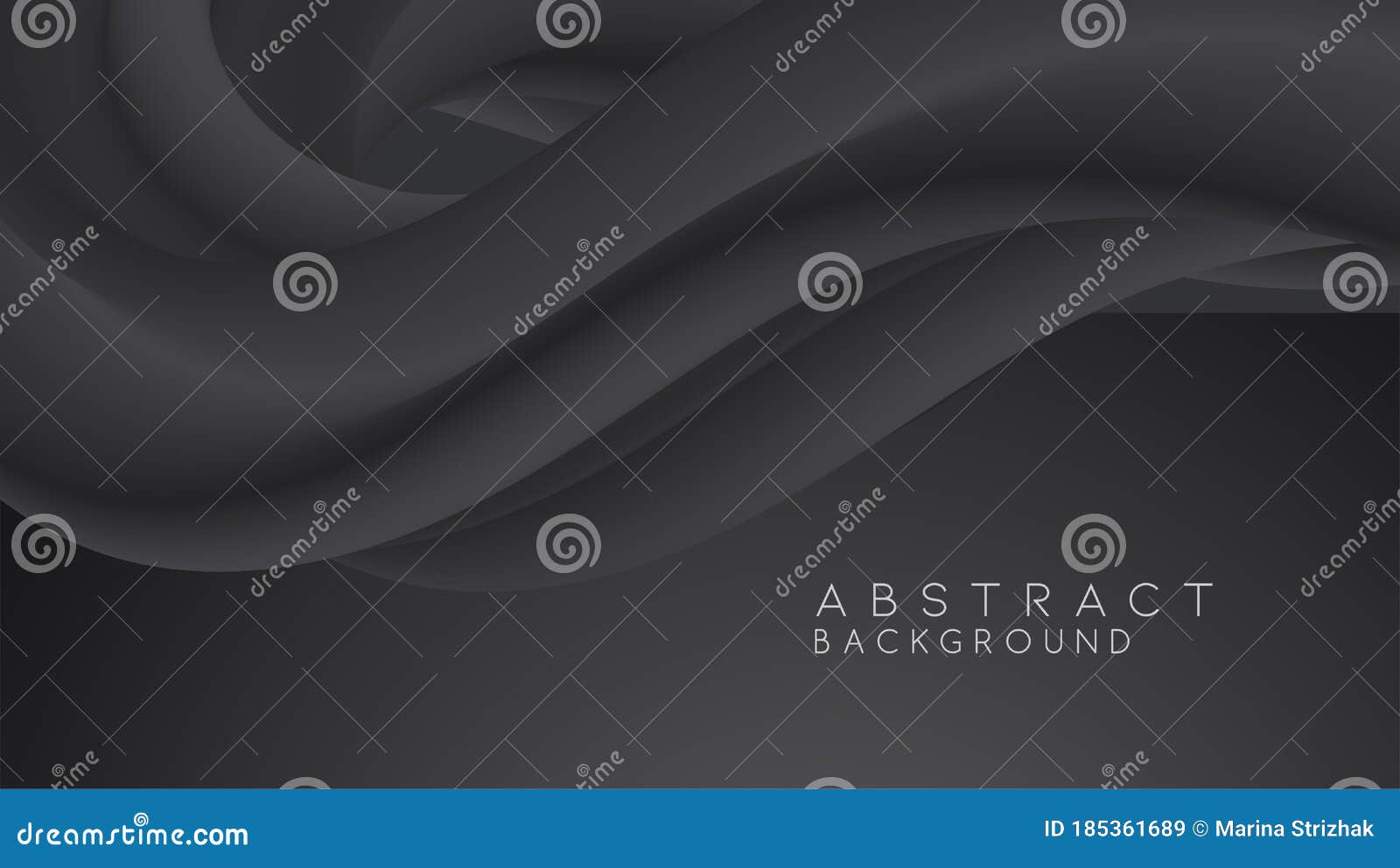 Modern Black Abstract Design Background Flow Motion Stock Vector ...