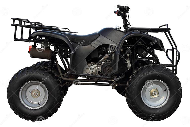 Modern black atv. stock image. Image of vehicle, motorshow - 111564721