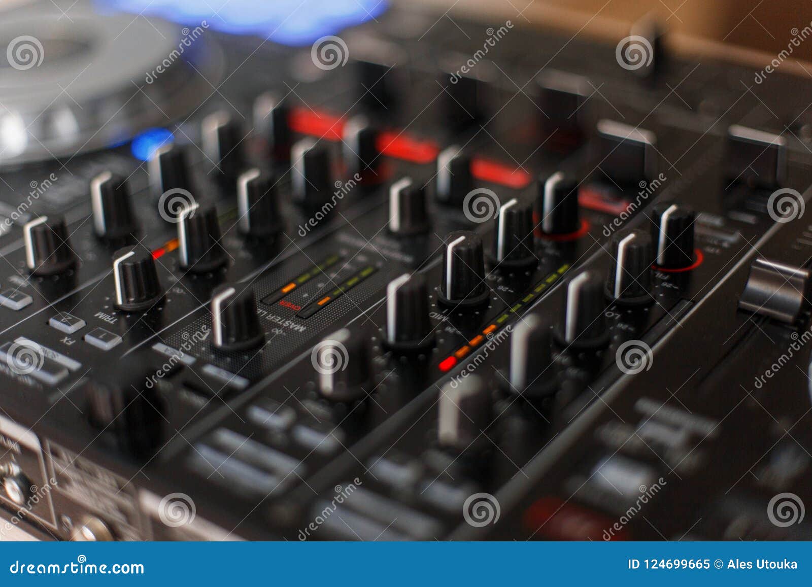 Audio Technology. DJ Mixing Controller Stock Image - Image of jockey ...