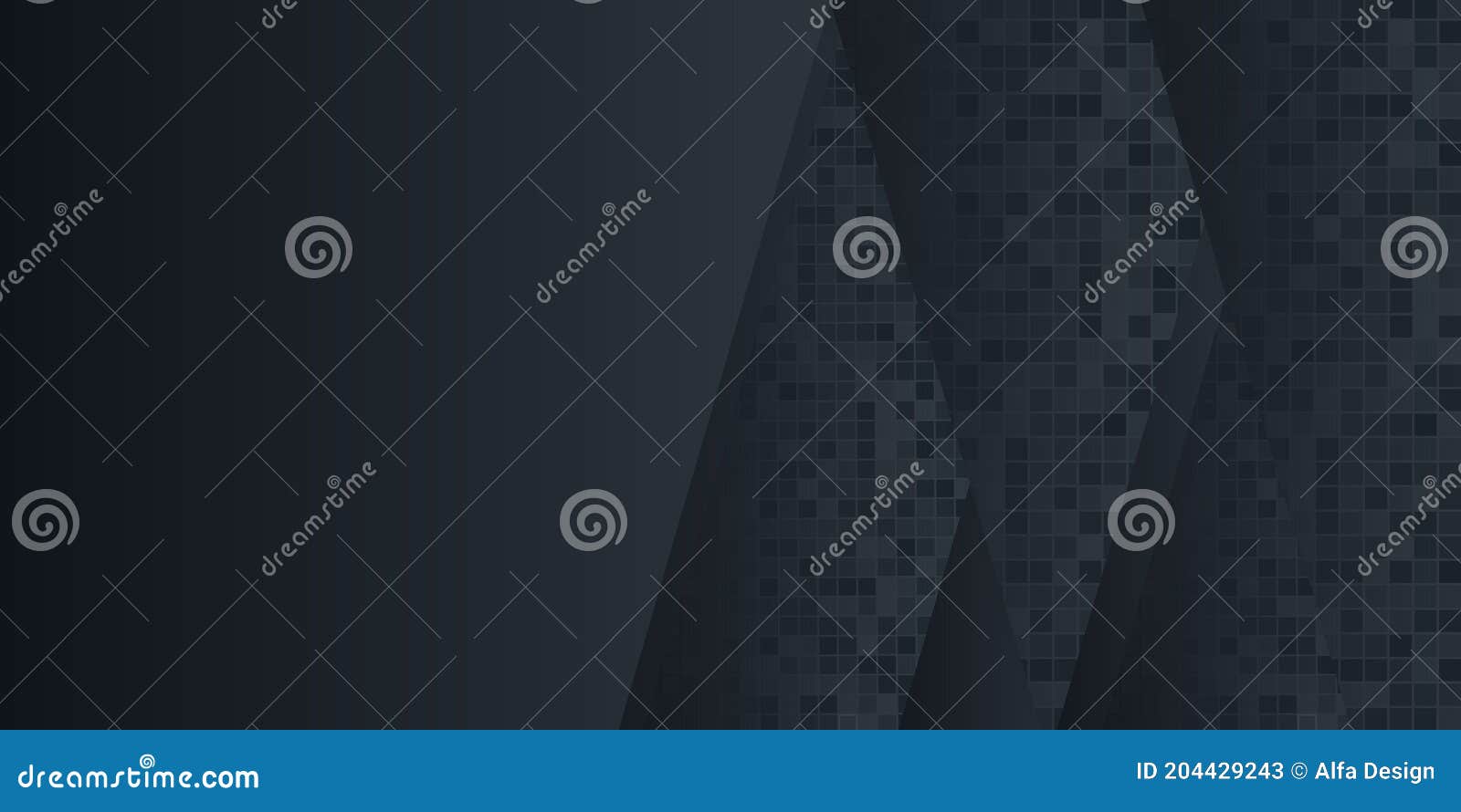 Modern Black Background with Abstract Square Pattern Layers Effect ...
