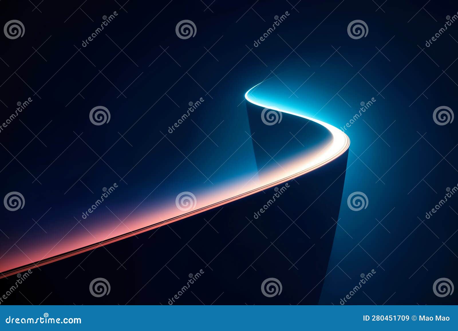 Modern Black Background Line Light Abstract Stock Illustration ...
