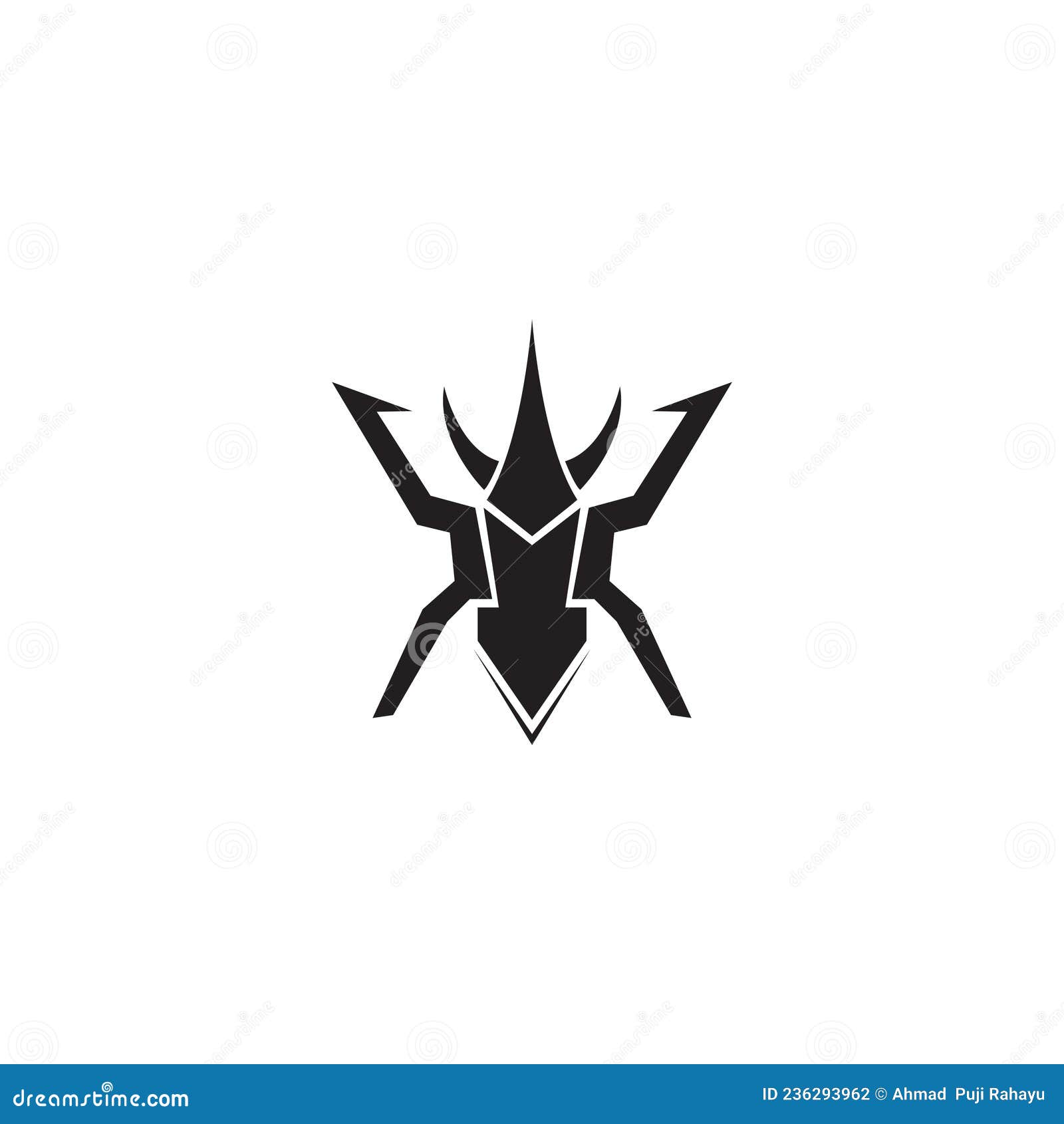 Modern Black Beetle Shape Logo Symbol Icon Vector Graphic Design ...