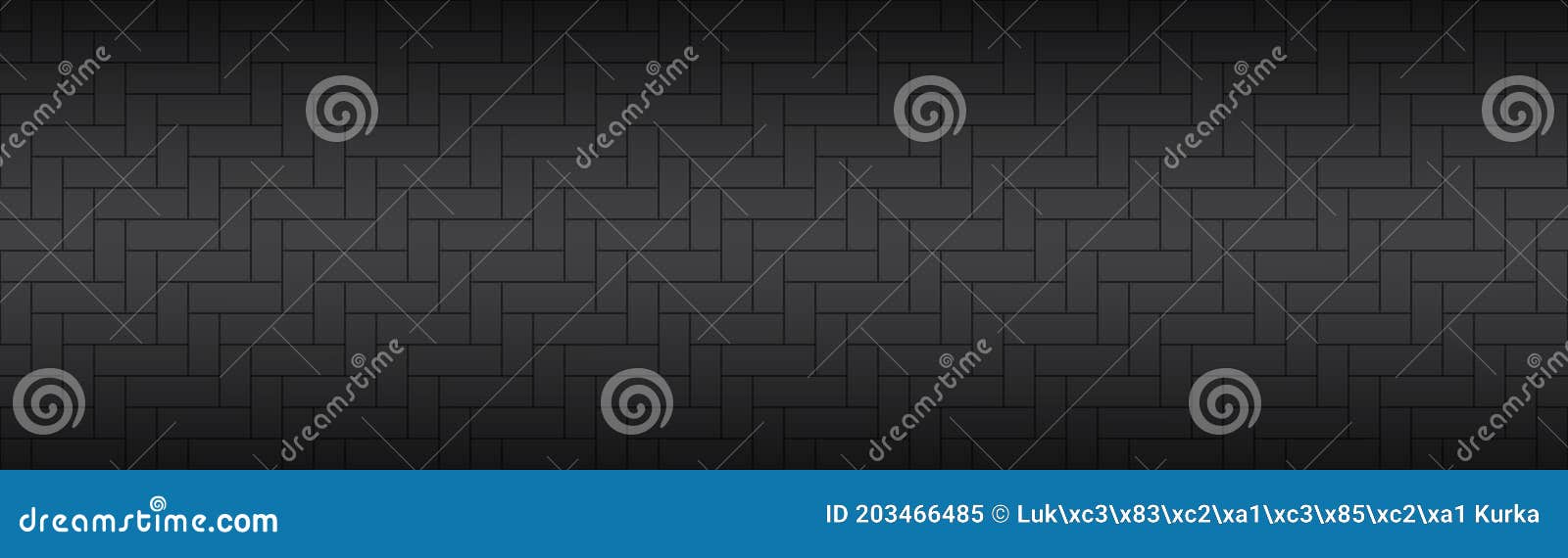 Modern Black Brick Pattern. Seamless Tile Header Stock Vector ...