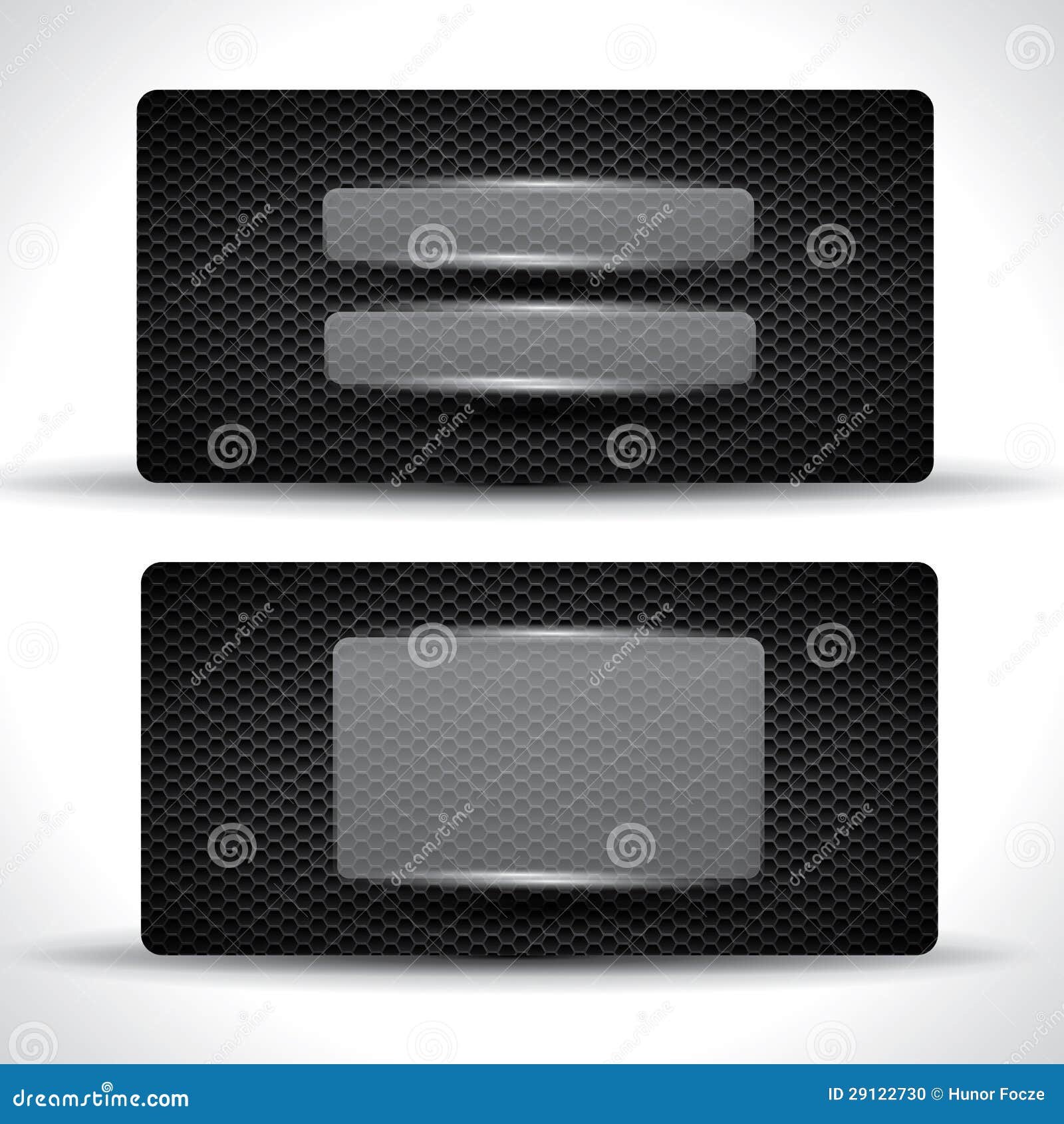 Modern Black Business Card with Carbon Texture Stock Vector ...