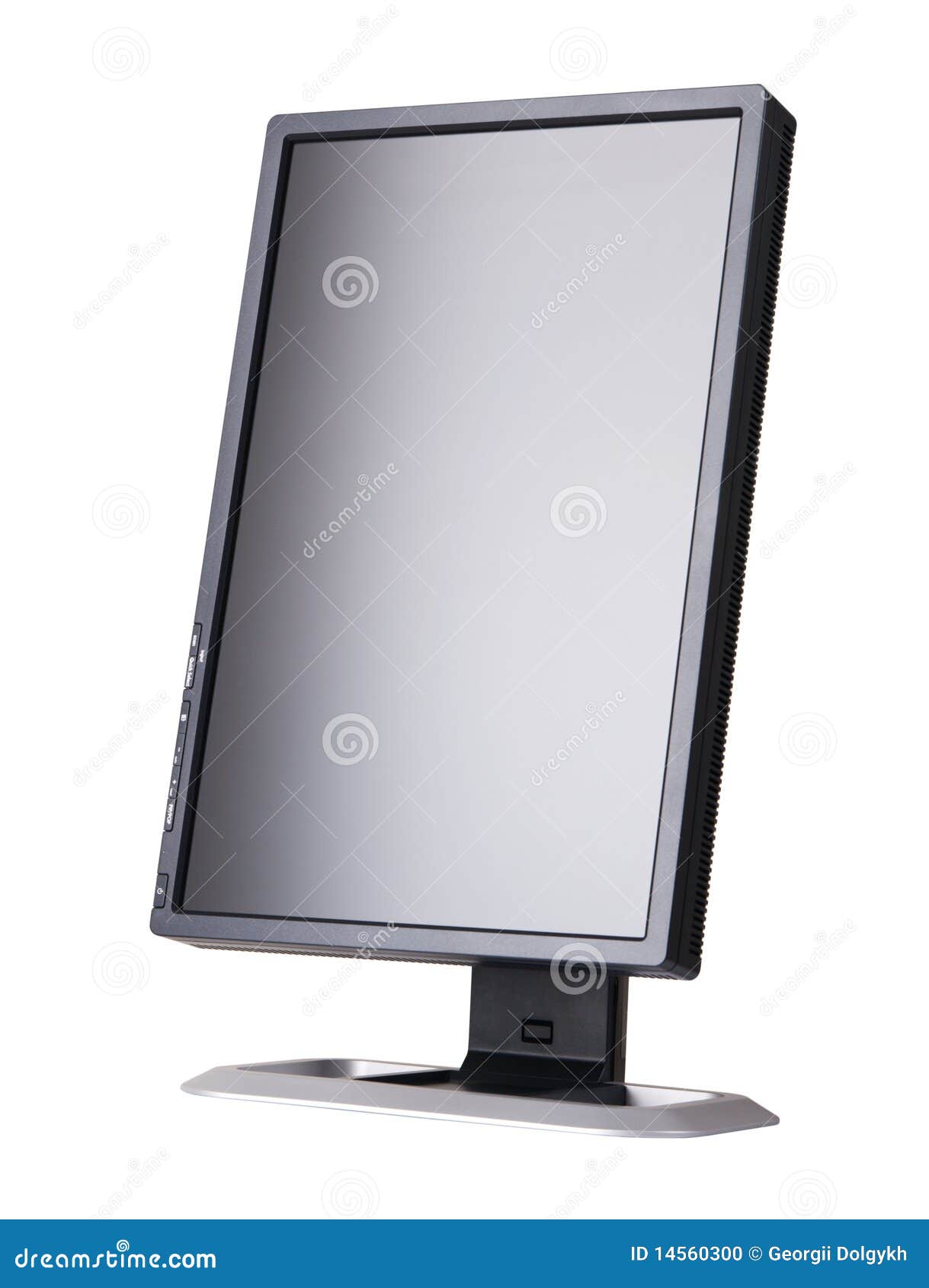 Modern Black Computer Monitor Stock Photo - Image of computer, business ...
