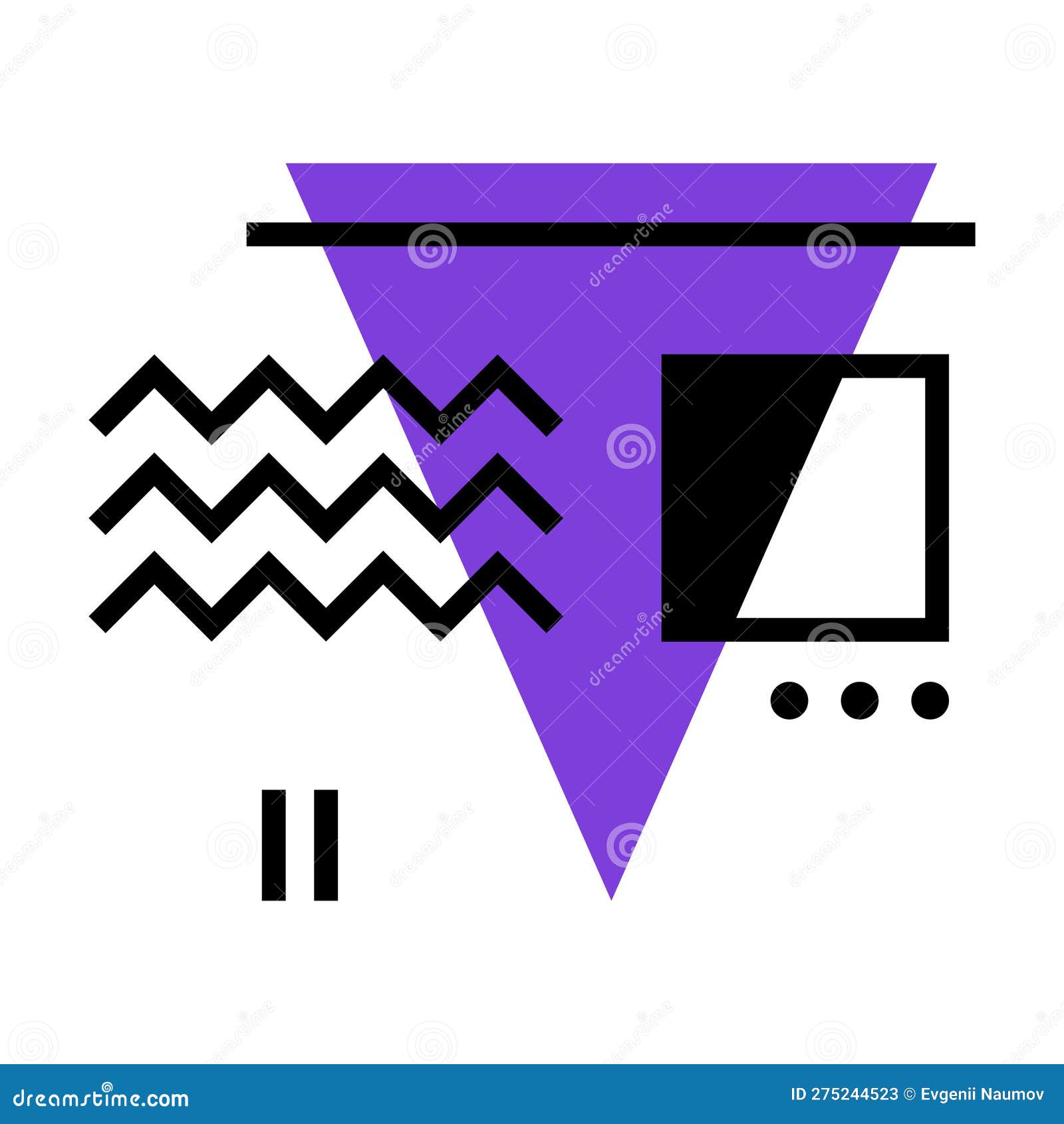 Modern Black Geometric Shapes in Minimal Style and Basic Form with ...