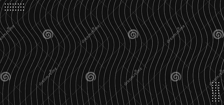 Modern Black and Light Wavy Lines Abstract Background.Vector ...
