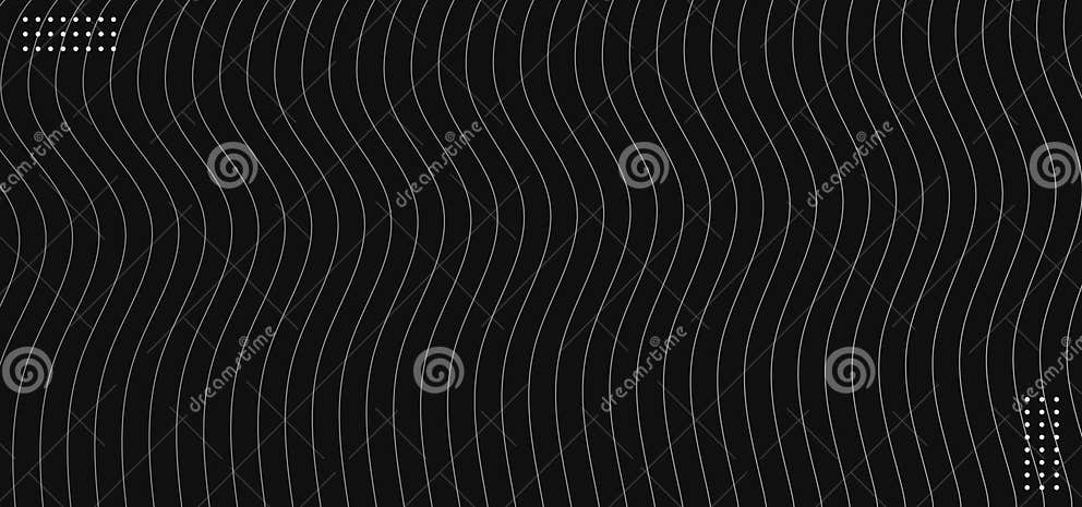 Modern Black and Light Wavy Lines Abstract Background.Vector ...